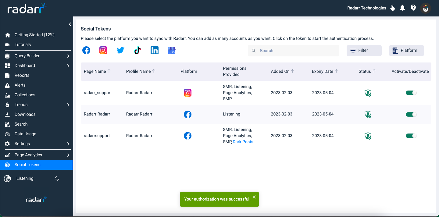 Complete Guide on Social Token Authentication - Radarr by Genesys Help ...