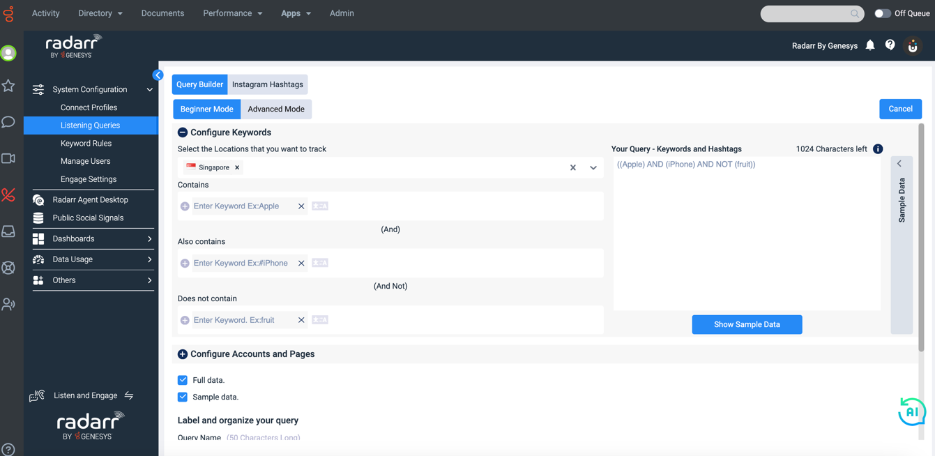 Getting started with Listen - Radarr by Genesys Help and Support